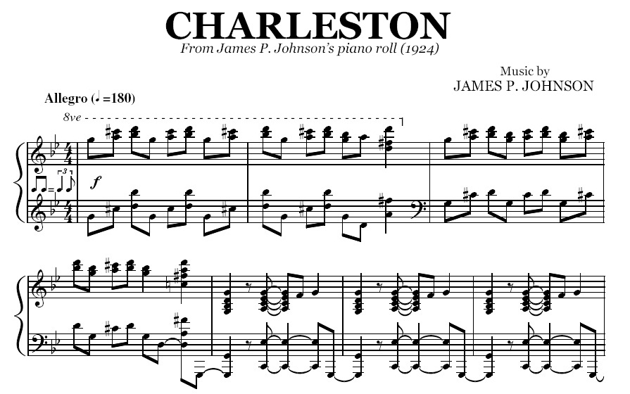 Charleston - James P. Johnson (Sheet Music) | PDF Transcription